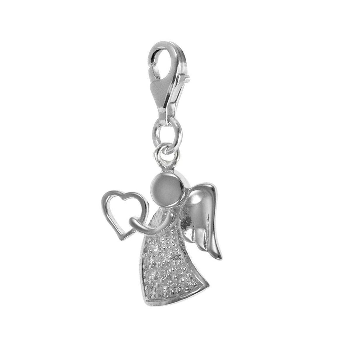 CZ Angel Charm – Blue Wing Gallery
