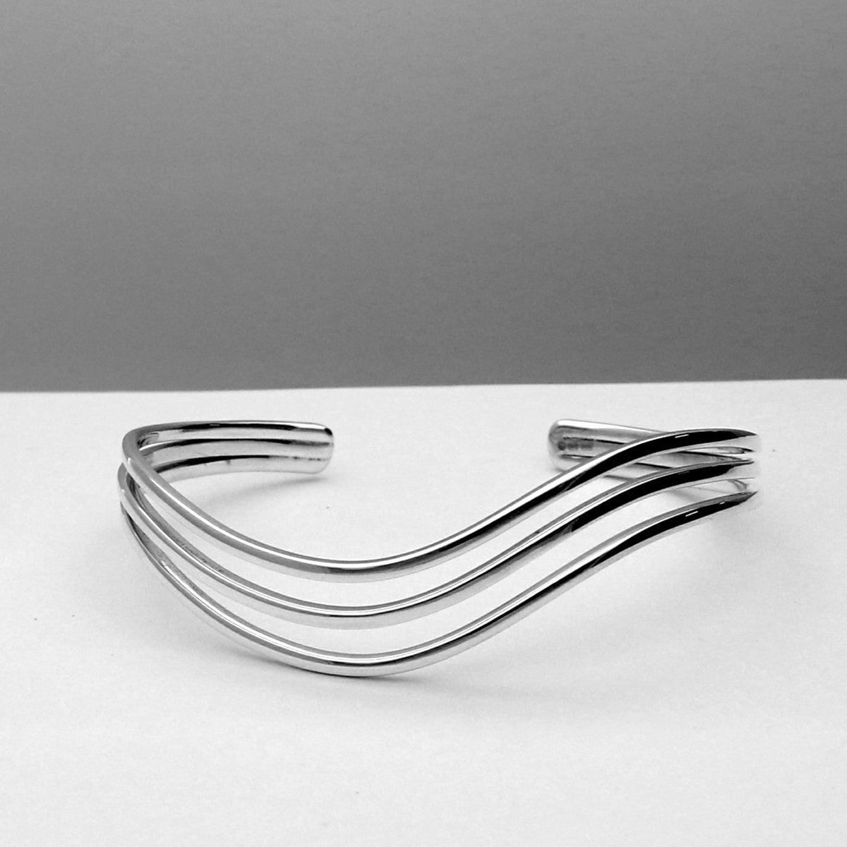 Silver Cuff Bangle – Blue Wing Gallery